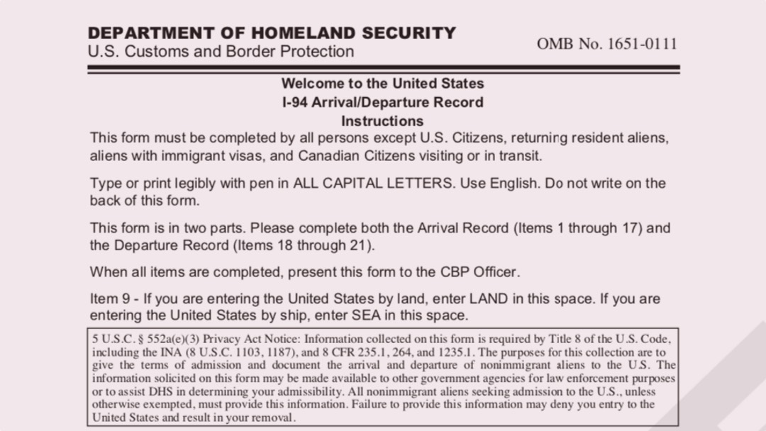 I 94 Record Goes Alphanumeric Berardi Immigration Law I 94 Record Goes Alphanumeric Berardi Immigration Law